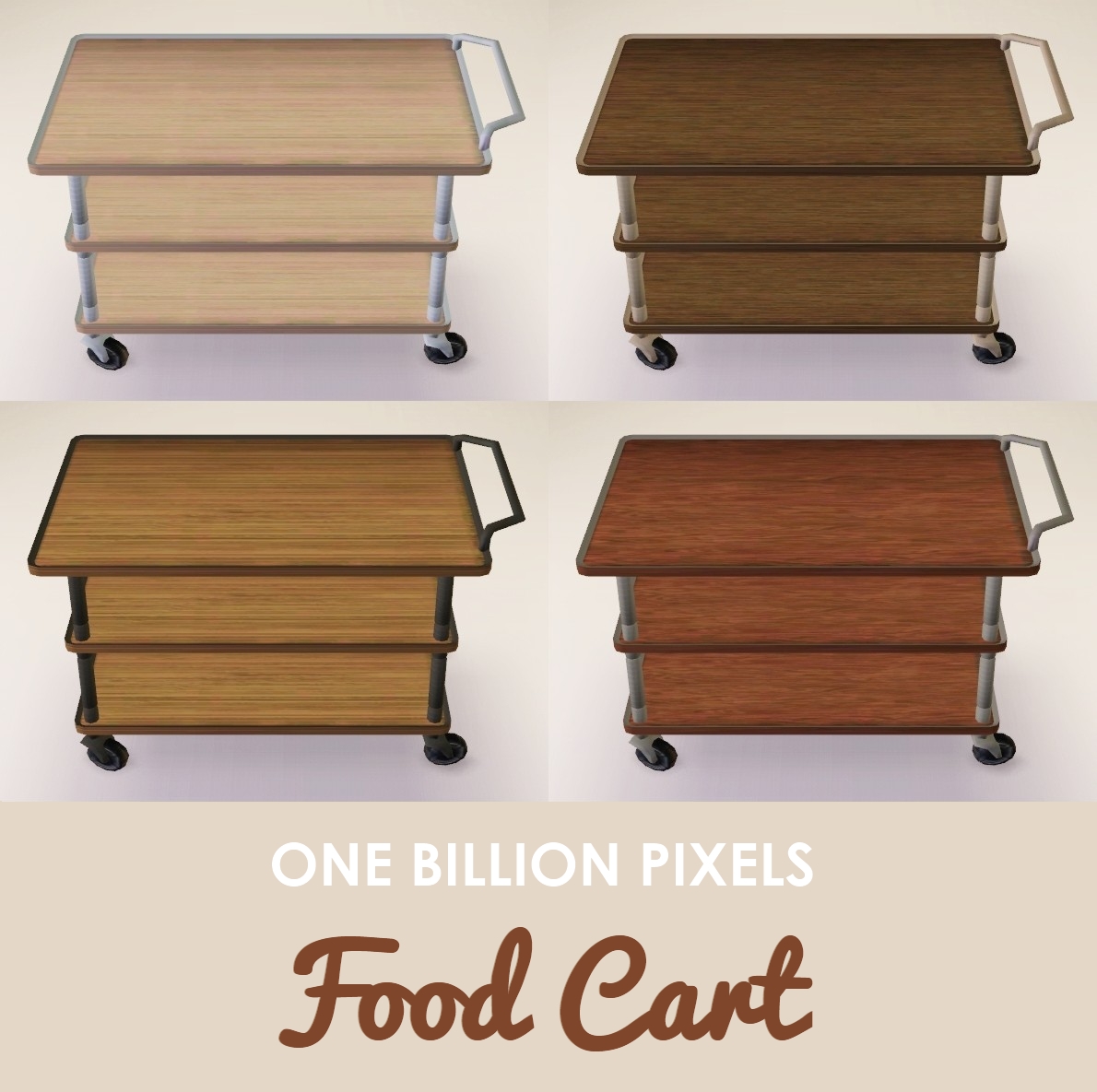 Party Add Ons (Table & Food Cart) - One Billion Pixels