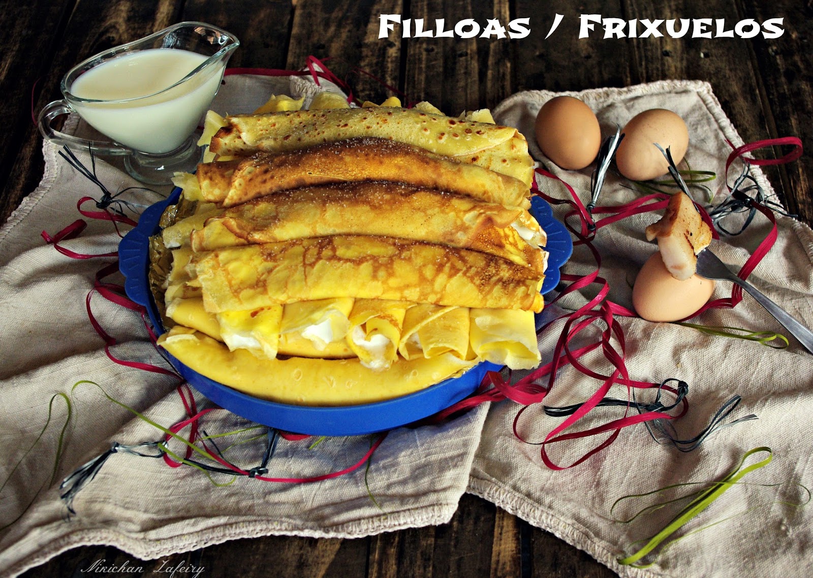 Filloas Gallegas de Carnaval o Frixuelos - Recetas de una Gatita Enamorada