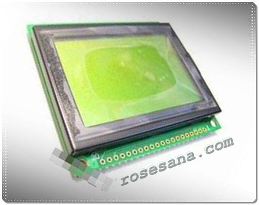 2R Hardware & Electronics: 128x64 pixel LCD graphic with yellow green ...