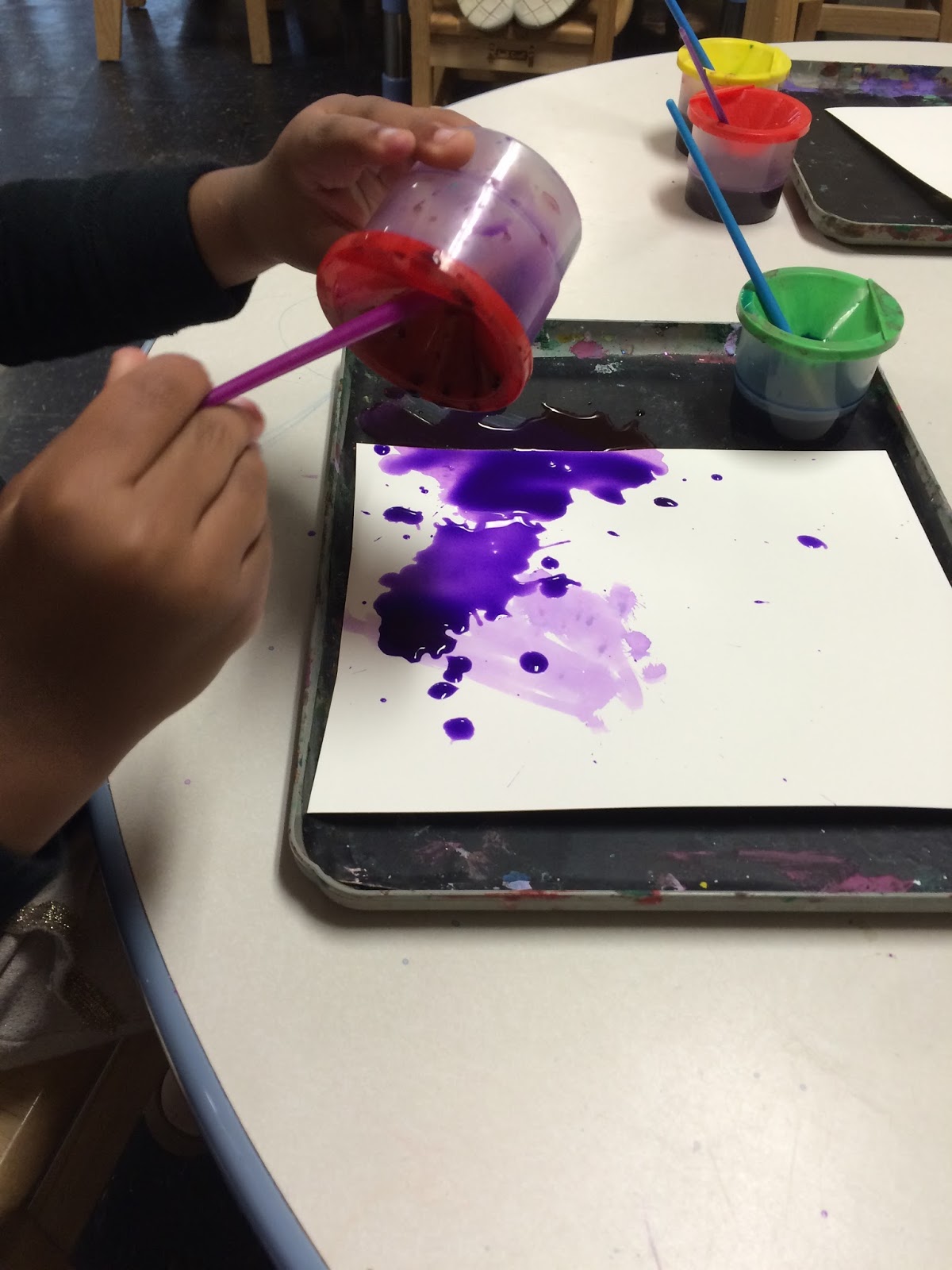 Explore Inspire EC: Painting Their Way - Pouring Paint