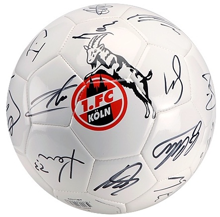"EB" the Cure: 1. FC KÖLN Autographed Soccer Ball