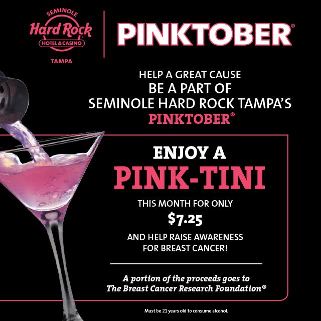 It's Pinktober at Seminole Hard Rock Tampa | I Run For Wine
