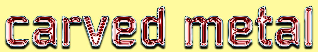 Text Effect Tutorials: TUTORIAL: creating a carved metallic text effect