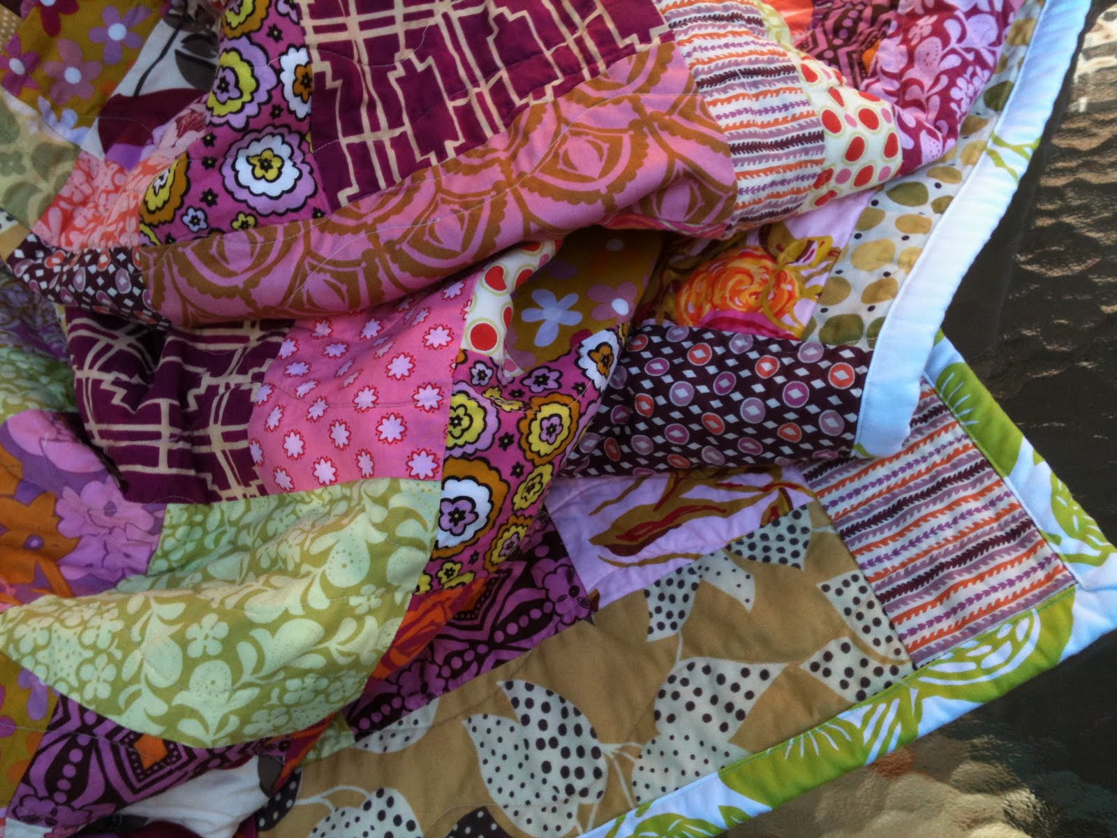 Mama Roux: Another Random Patchwork Quilt, Brandied Pear