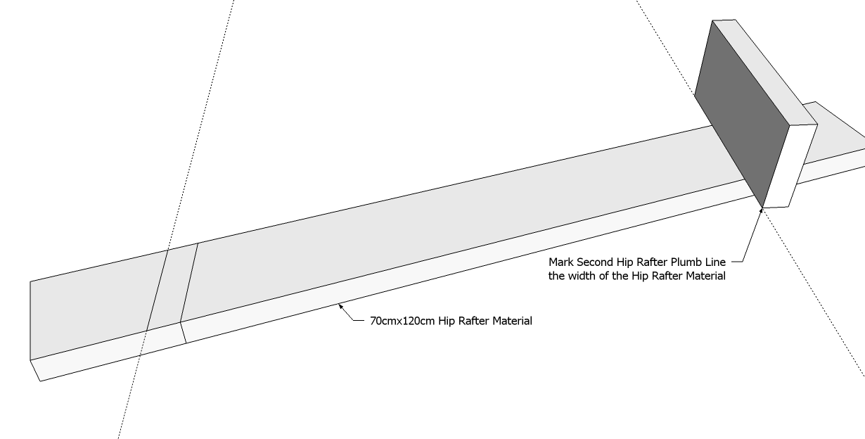 Roof Framing Geometry: Uhler-Birch Cripple Hip Rafter Method
