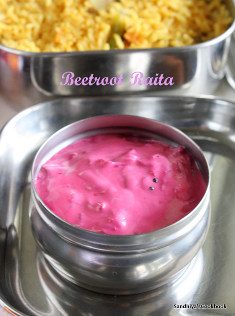 Sandhiya's Cookbook: Beetroot Raita | Raita Recipe