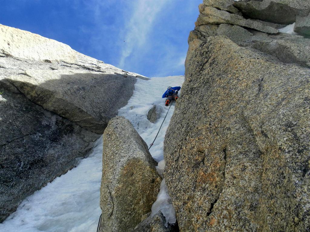 Kletterblog: Mont Blanc du Tacul - Chèré Couloir (D, WI4, 85°)