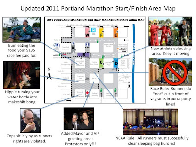 (Satire) Portland Marathon Map to Accommodate Protesters - Victoria Taft