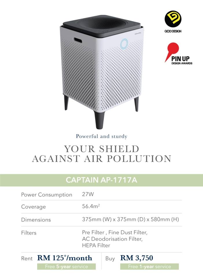 CowaySatu.com - Laman No.1 Pengguna Coway: Coway Captain Air Purifier