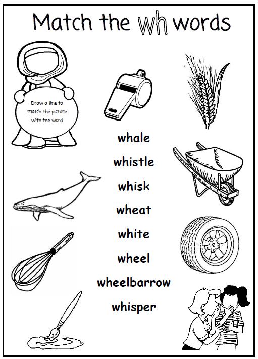 Iman's Home-School: Digraph WH Activity Pack