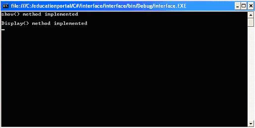 Interfaces with Methods C#.NET PROGRAM ~ ENGINEERING PROJECTS