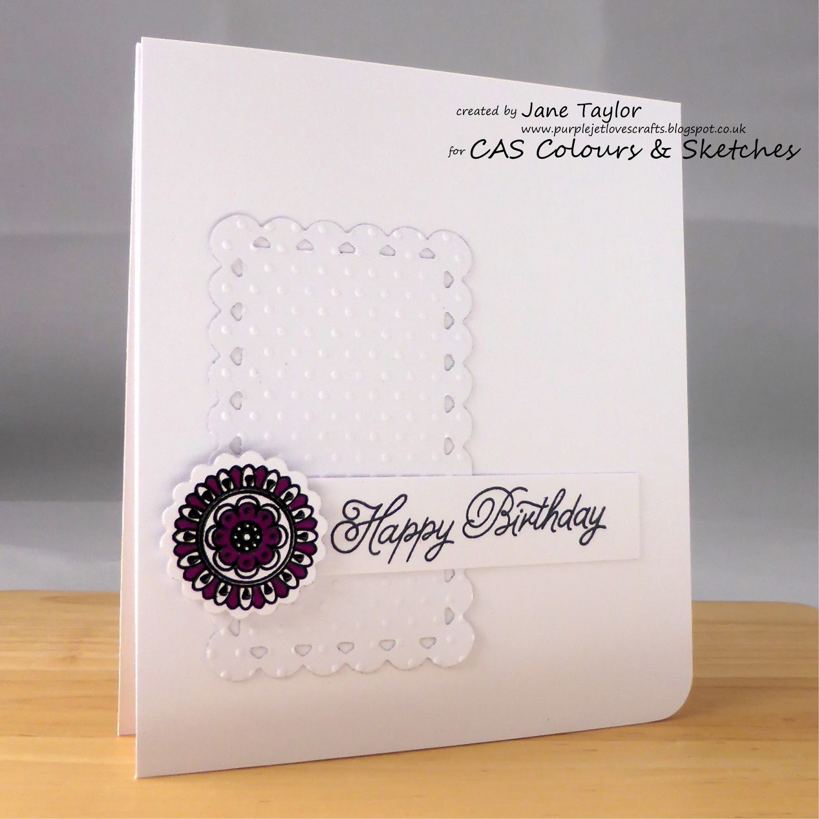 Purplejet Loves Crafts: CAS Colours & Sketches #195