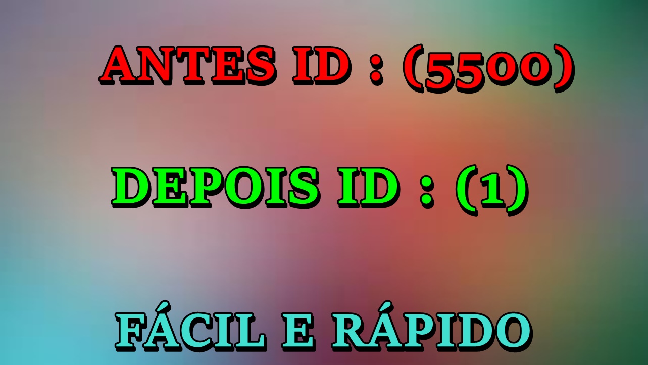 Mudar id de forma permanente MTA - MTA Brasil