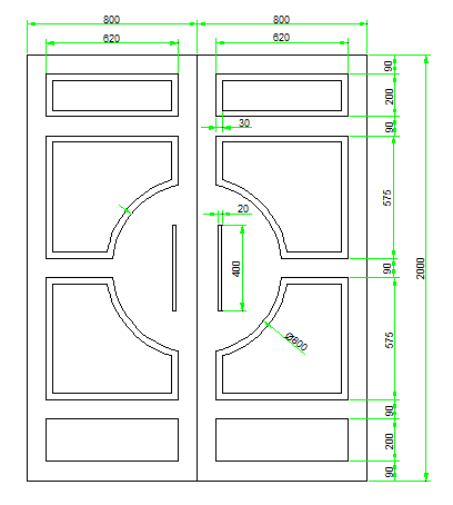 Konsep Gambar Pintu Sliding Di Autocad, Pintu Geser