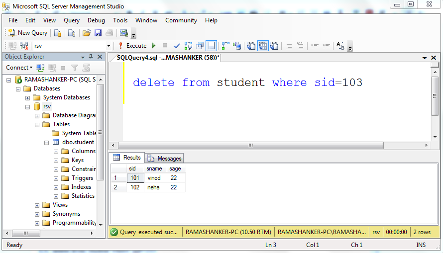 Microsoft Sql Server | MY.NET Tutorials