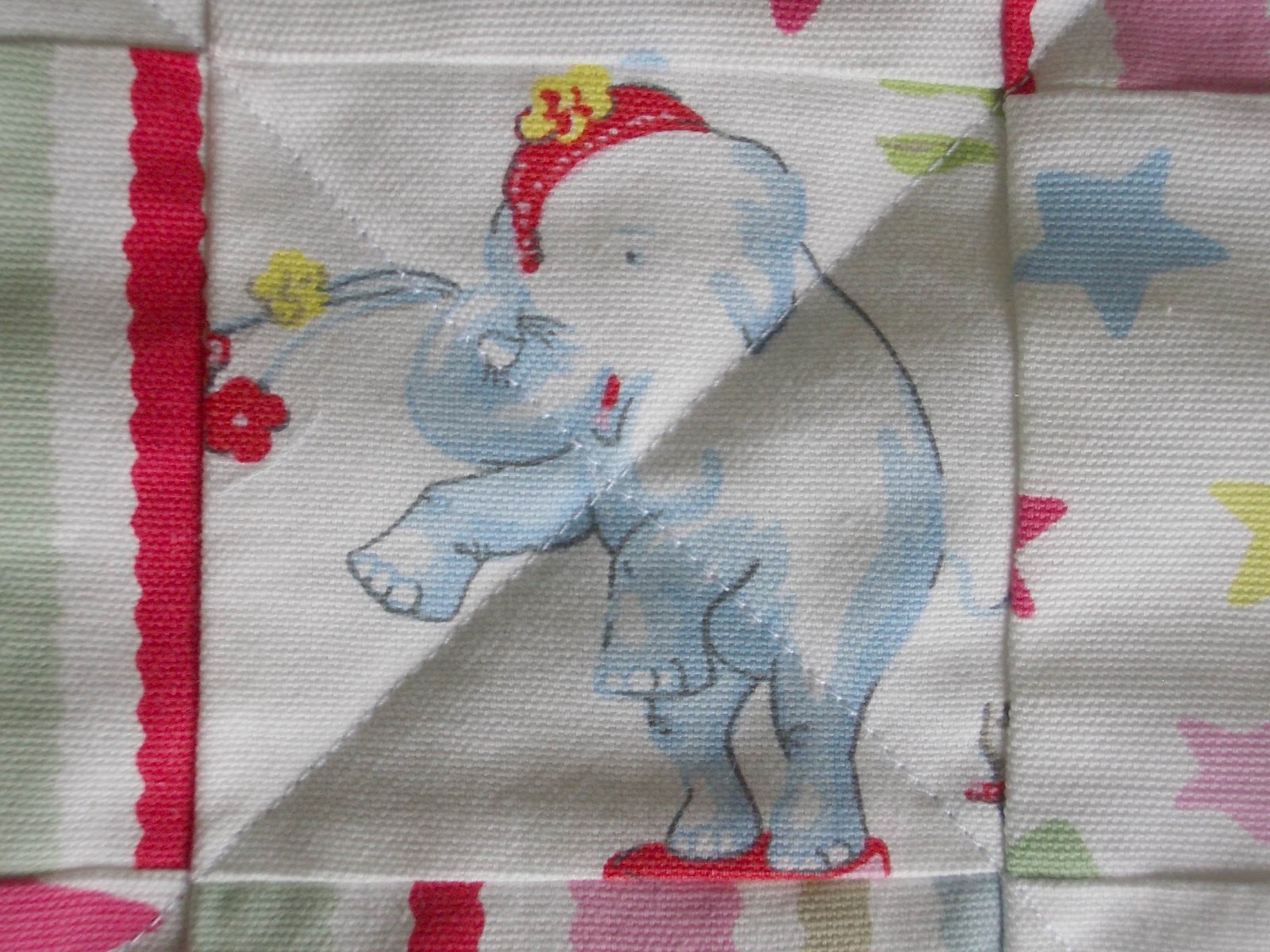 Flowers in the Window: Circus Patchwork Baby Quilt