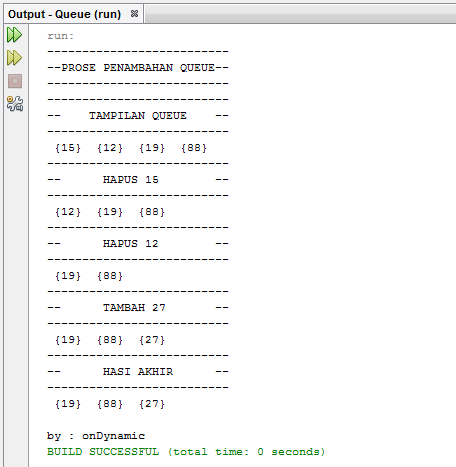 Algoritma untaian Antrian (queue) pada java | onDynamic