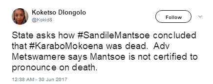 Karabo Mokoena's alleged murderer, Sandile Mantsoe, denied bail in Johannesburg Magistrate's ...