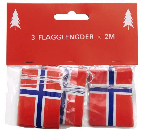 .: Vi har norske flagg til juletreet!
