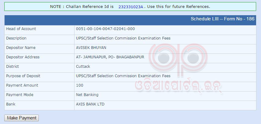 How To Make Online "Odisha Treasury eChallan" For OSSC, OSSSC, OPSC ...