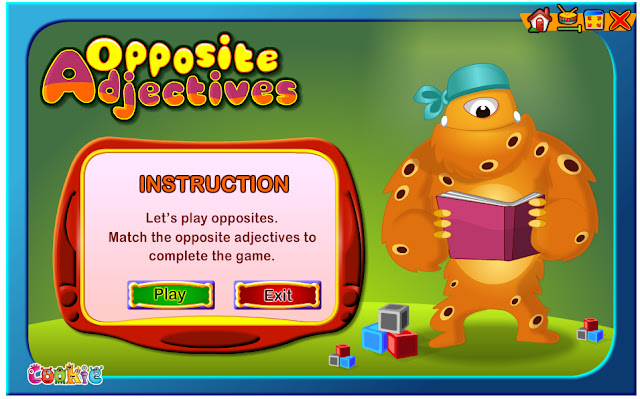 English is FUNtastic: Opposite Adjectives - interactive games