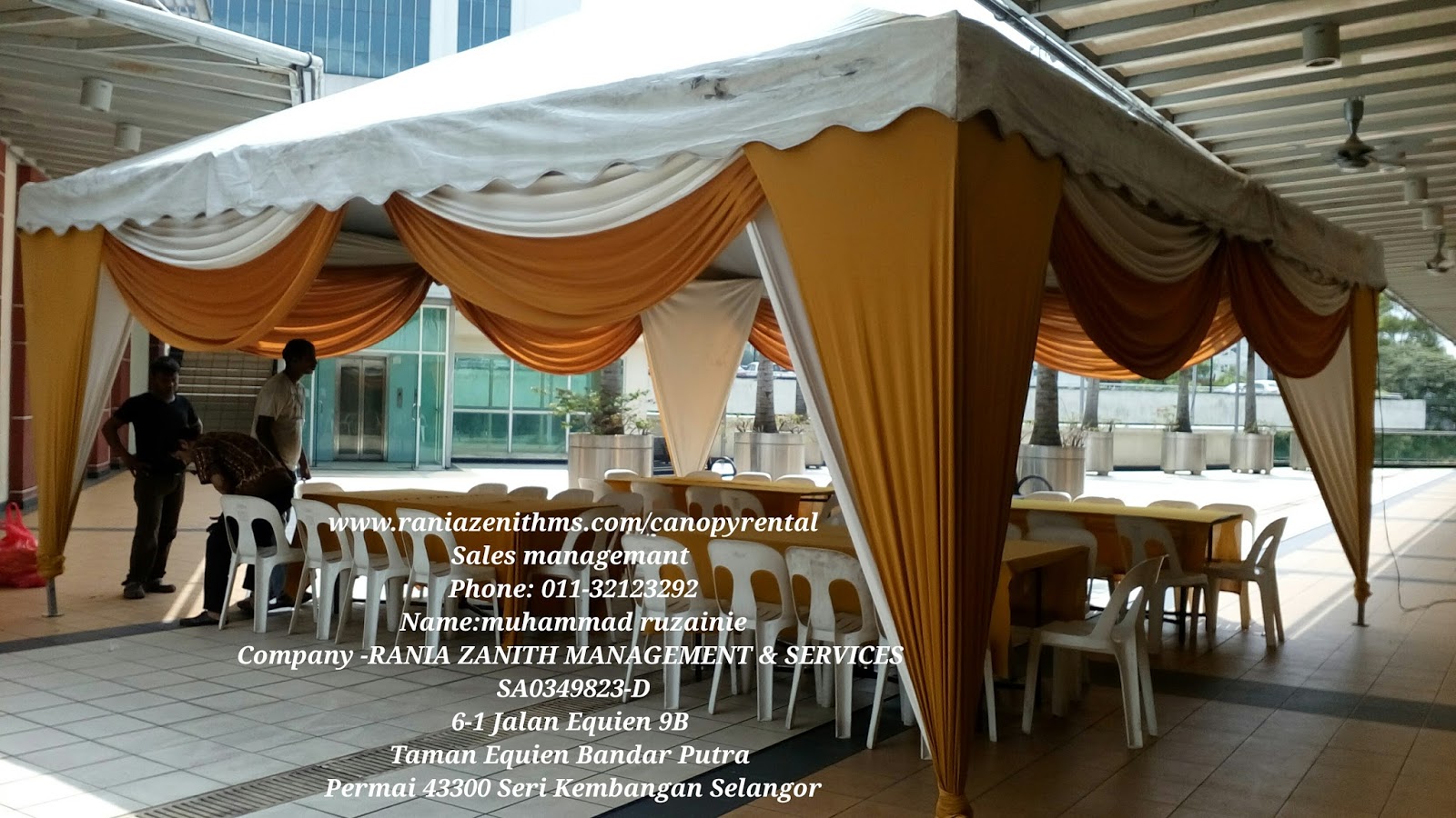 sewa khemah kenduri - Rania Zenith ms Canopy Rental