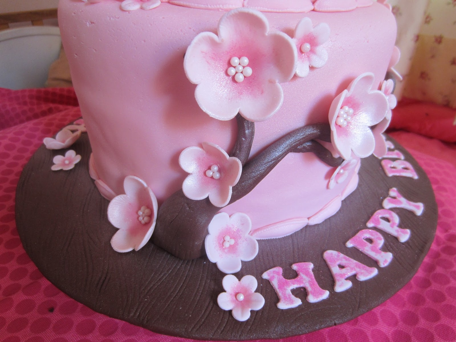 Home May'de Cakes: The Making: Sakura Cake