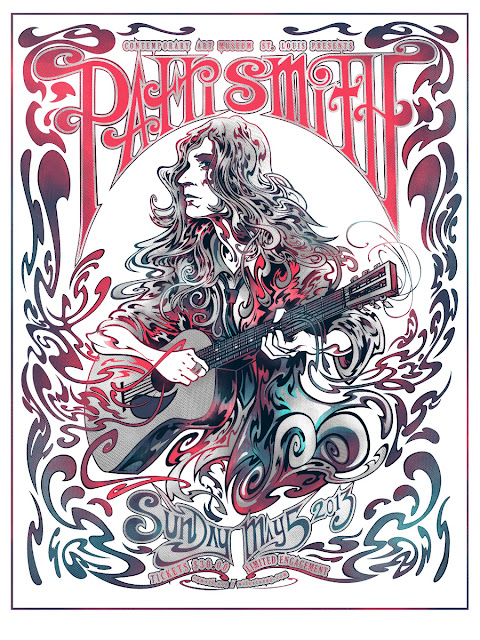 INSIDE THE ROCK POSTER FRAME BLOG: Patti Smith St Louis Poster by Miles ...