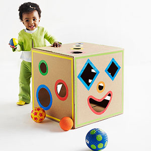 Baby the Kid!: DIY : une boîte à formes en carton!