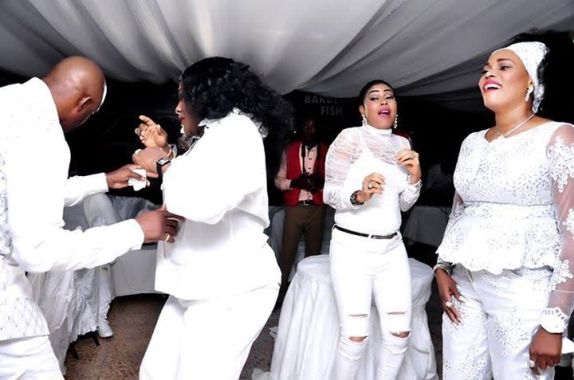 John Fashanu and girlfriend all loved up at a Cocktail Ball in Abuja