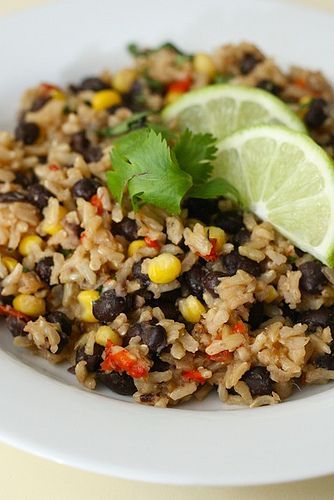 Brown Rice with Black Beans - Family Fresh Meals