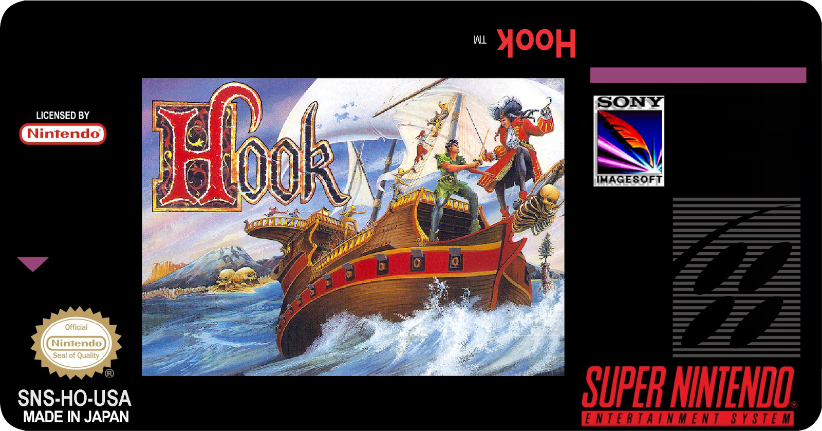 Super Nintendo Labels: Hook