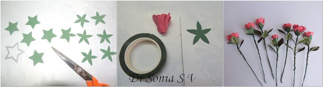 Cards ,Crafts ,Kids Projects: Handmade Foam Rose Flower Tutorial