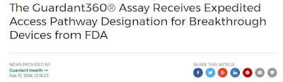 Discoveries in Health Policy: Liquid Biopsy Panel from Guardant Health ...