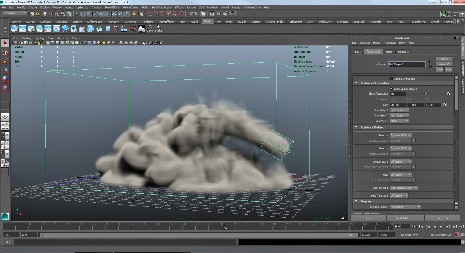 The Art of Sergen Eren: MAYA FLUIDS TO PARTICLES & KRAKATOA MY 2.3 & PLEXUS 2