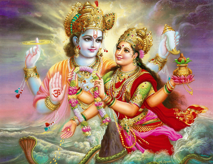 Lord Vishnu Lakshmi Devi - Wedding Posters