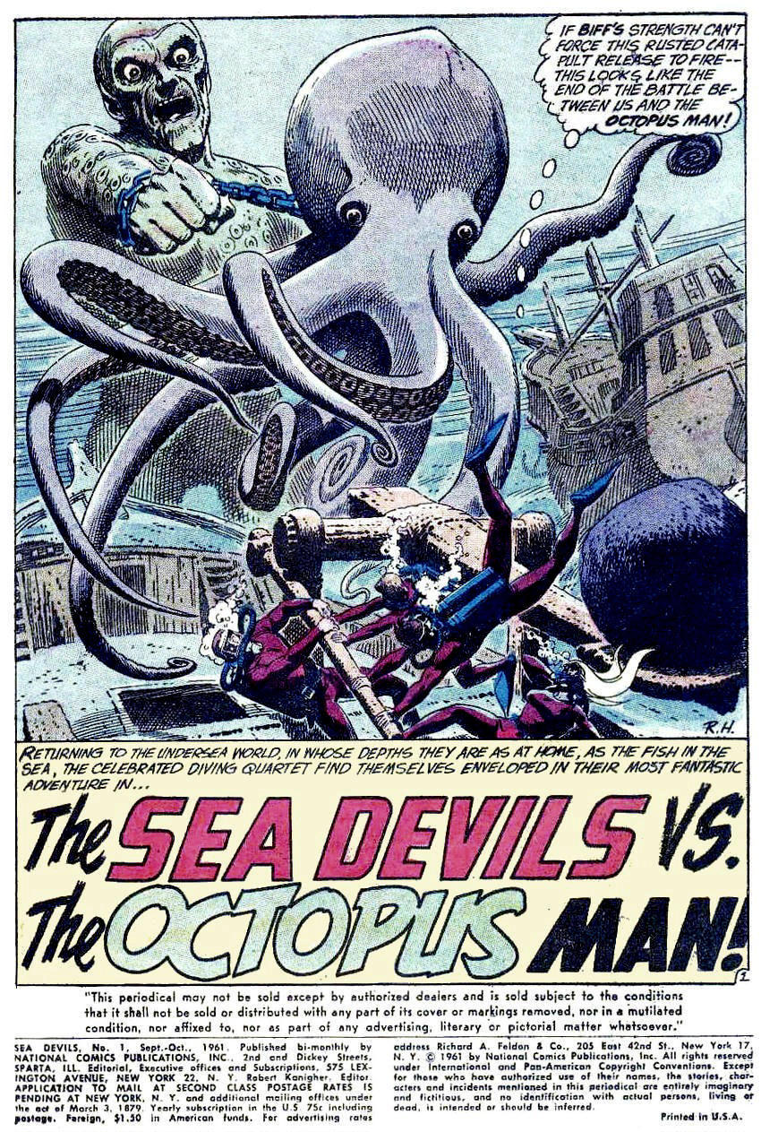 Pappy's Golden Age Comics Blogzine: Number 1570: Sea Devils — the devil ...
