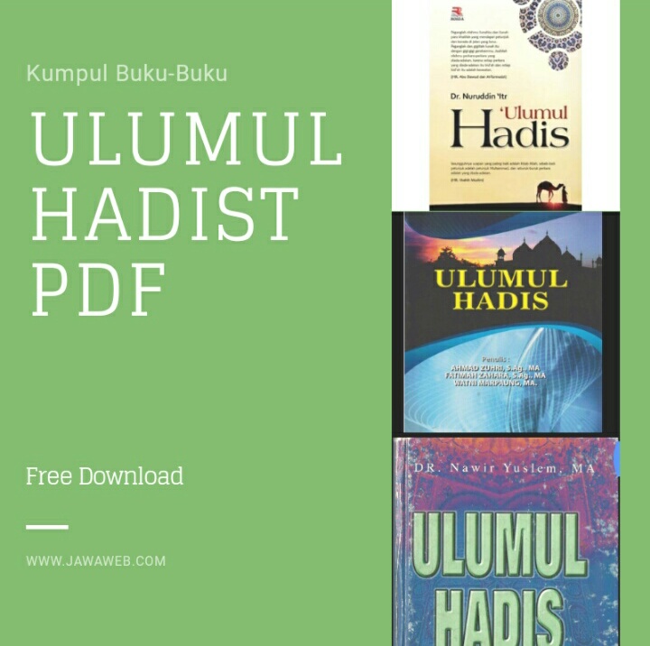 Kumpulan Buku Ulumul Hadits PDF Refrensi Mahasiswa