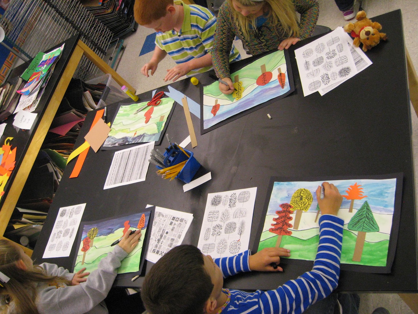 Jamestown Elementary Art Blog: 3rd Grade Fall Landscapes