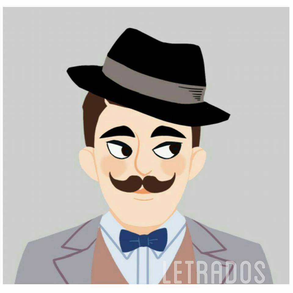 Letrados : Caricatura de Fernando Pessoa Letrados : Caricatura de Fernando Pessoa