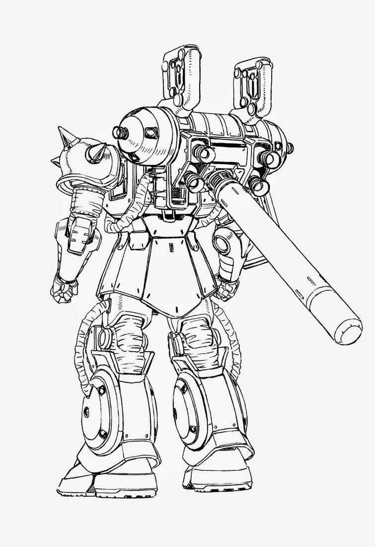 Gundam Thunderbolt Series Line Art