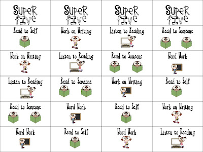 The Second Grade Superkids: "Super Five" Bookmarks