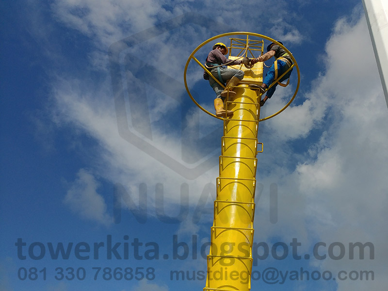 Single Pipe Steel Beacon - tower komunikasi radio tv menara SBNP ...