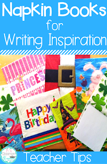 Writing Inspiration with Napkin Books | K's Classroom Kreations