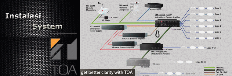 TOA|SOUND SYSTEM|SPEAKER|CONTRACTOR|SUPPLIER|INDONESIA