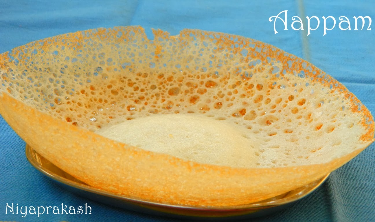 Niya's World: Tamil Style Aappam / Appam