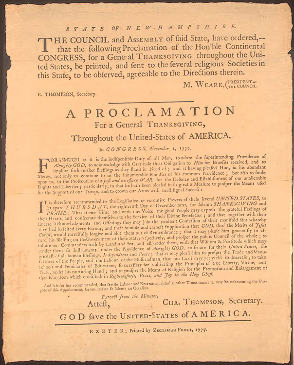 Passion for the Past: Colonial Thanksgiving Celebrations