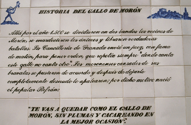 Conoce Morón: Leyenda del Gallo de Morón