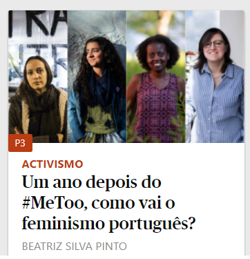 EM CADA ROSTO IGUALDADE: «Patrícia Martins, Luísa Barateiro, Lúcia Furtado e Patrícia Vassallo e ...