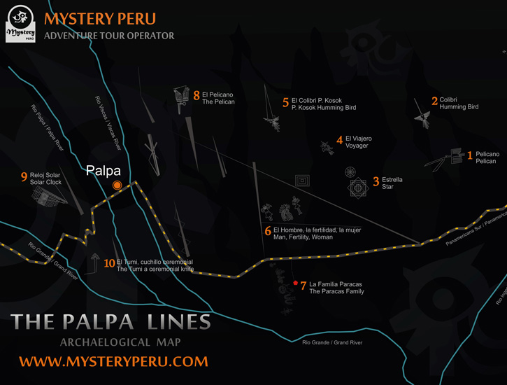 Turismo: Palpa- Puerto Caballa : Mapa Arqueológico de Palpa